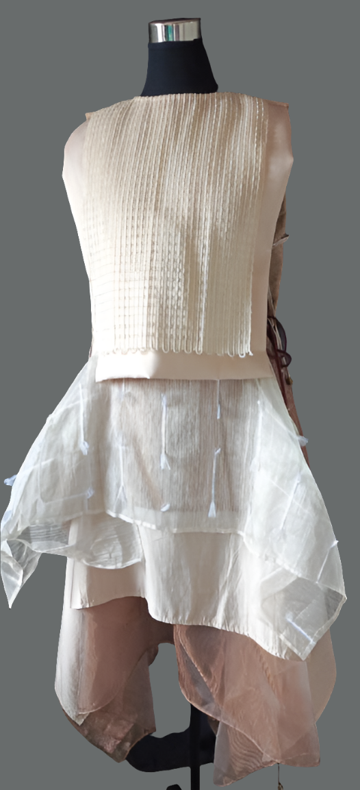 Freestyle Skirt with candy wrapper Piña of Aklan and Binakol Weave ...