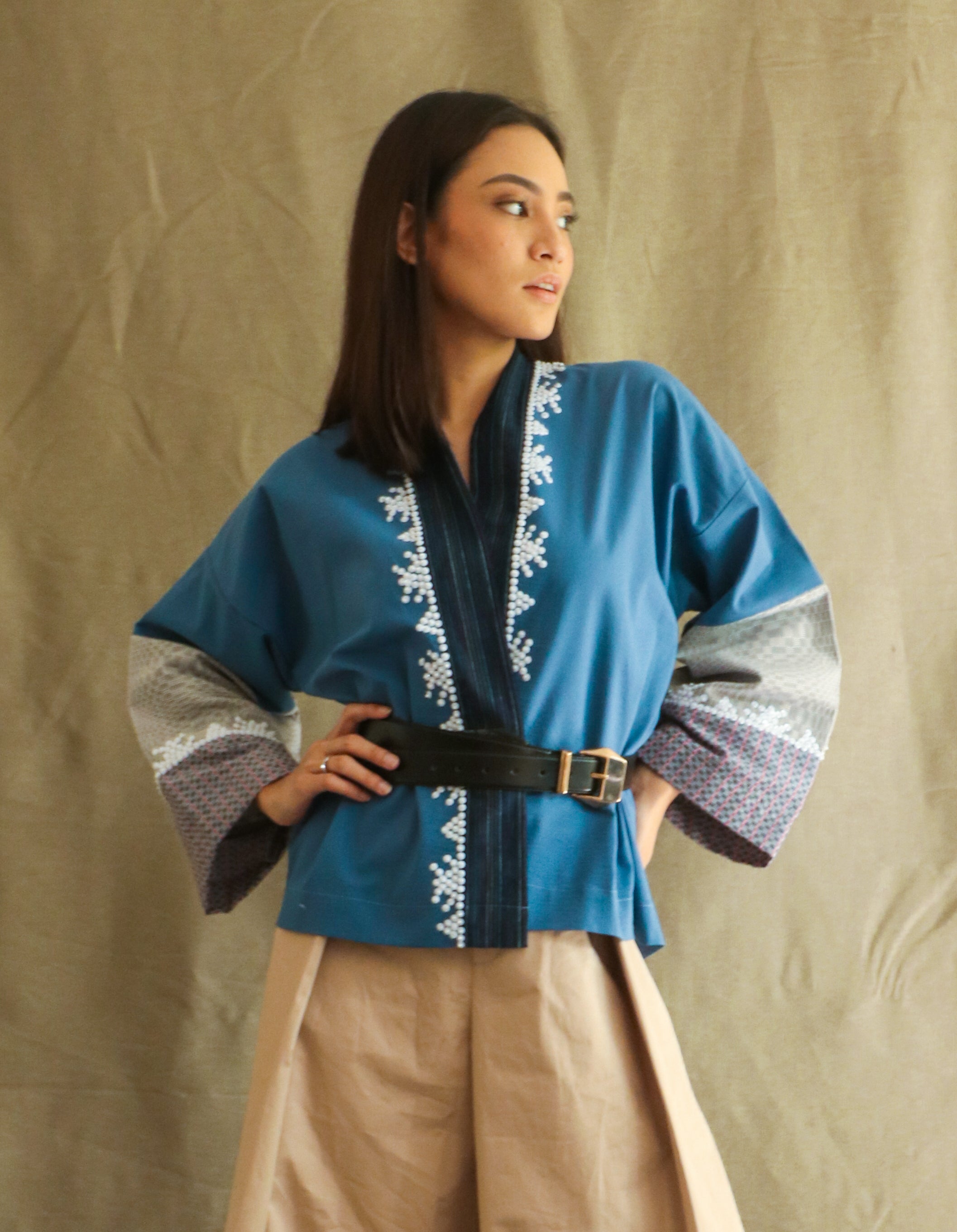 Gabing Mapayapa Bughaw with Yakan and Binakol Weaves – Pinas Sadya